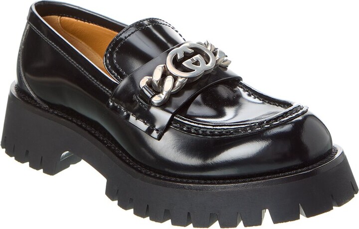 Gucci Gg Leather Loafer - ShopStyle