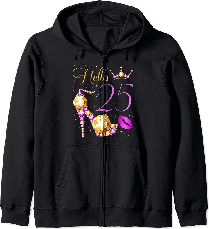 Hello Royal Birthday Purple Style Hello 25 Years Old 25th Birthday ...