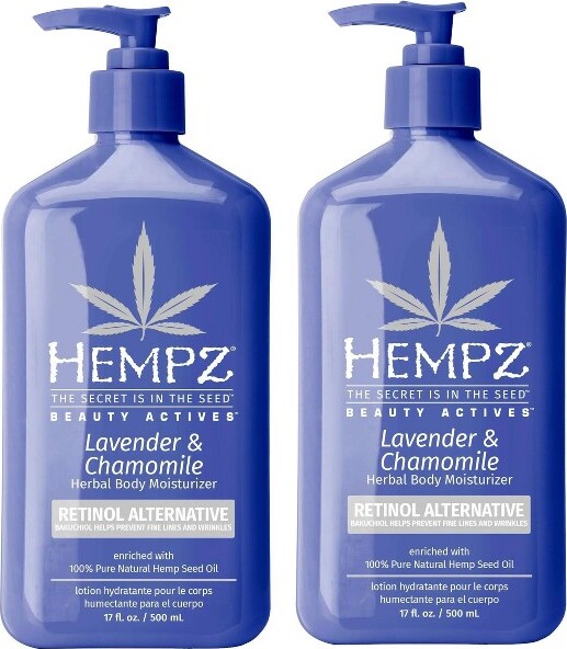 Hempz Lavender & Chamomile Herbal Body Moisturizer, Hemp Body Lotion ...
