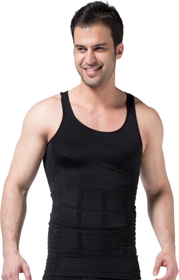 BESIDE STAR 2 Pieces Shapes Chest Belly Tank Top Gynecomastia ...