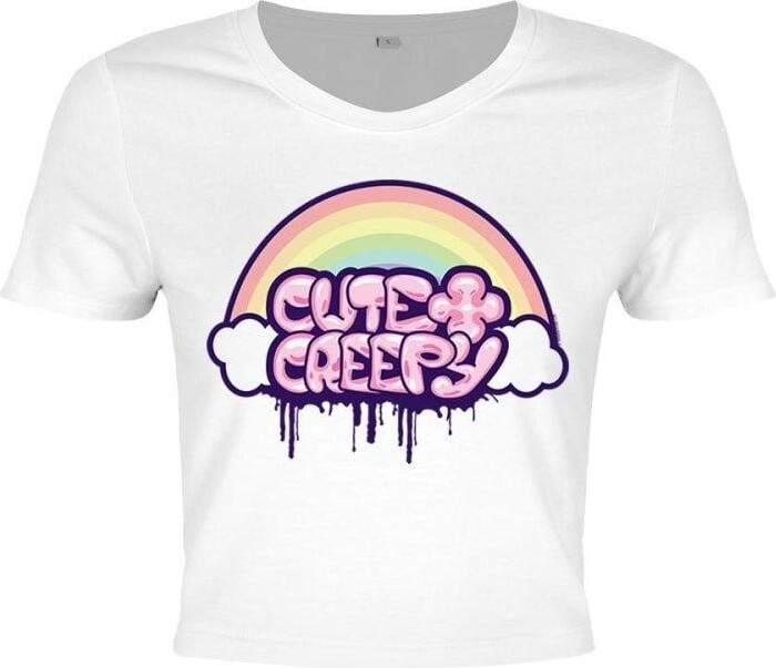 Grindstore Cute & Creepy Crop Top - ShopStyle T-shirts