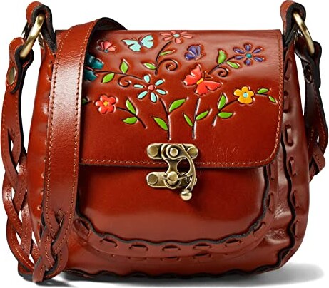 Patricia Nash Aida Braided Flap Satchel (Watercolor Butterfly) Handbags ...
