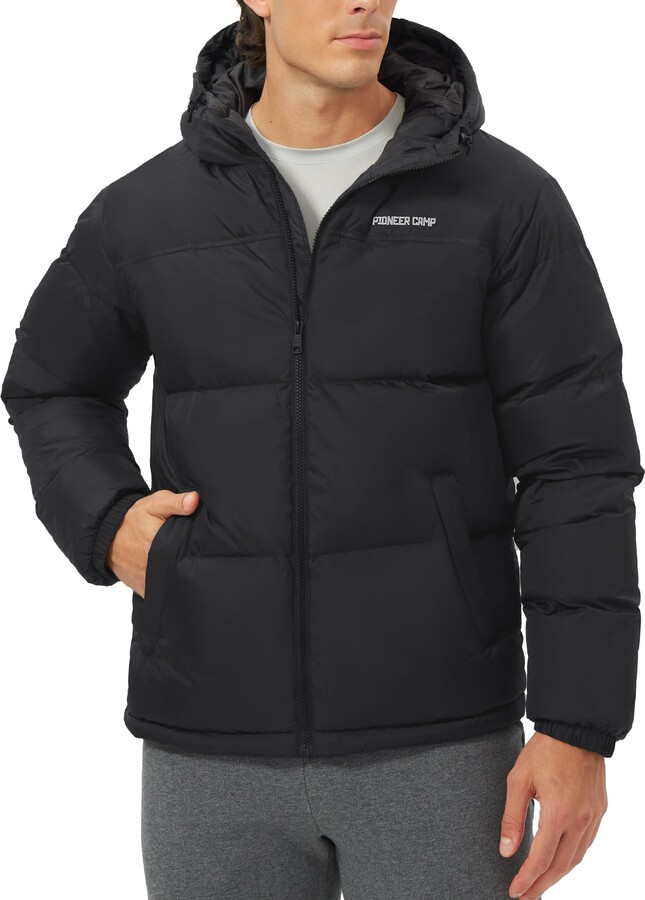 Pioneer Camp Men's Down Jacket 700 Fill Winter Insulated Puffer Jacket ...