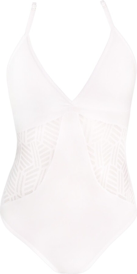 Zelf Intimates Women's Moonlight White Bodysuit Recycled - ShopStyle ...