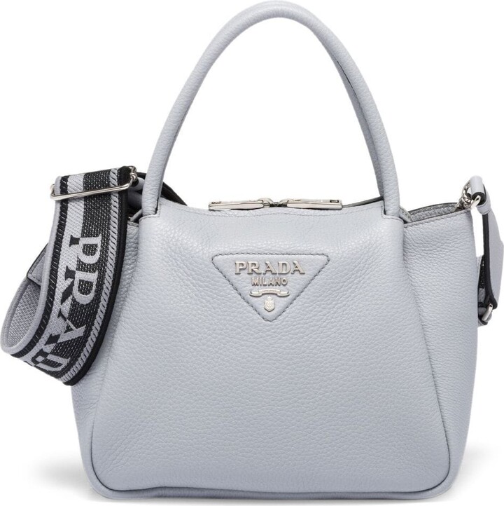 Prada Logo-Lettering Top-Handle Bag - ShopStyle