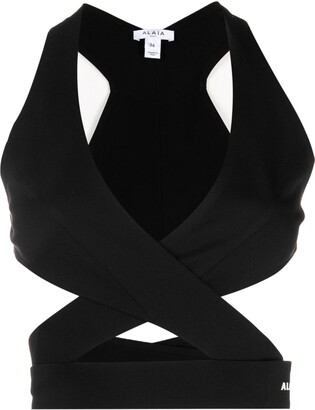 Alaia Crossover crop top - ShopStyle