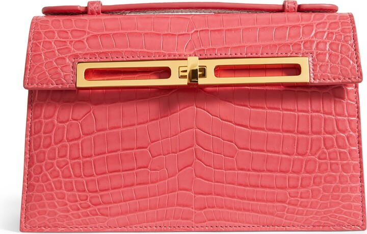 Llora Mini Crocodile Emma Top-Handle Bag - ShopStyle