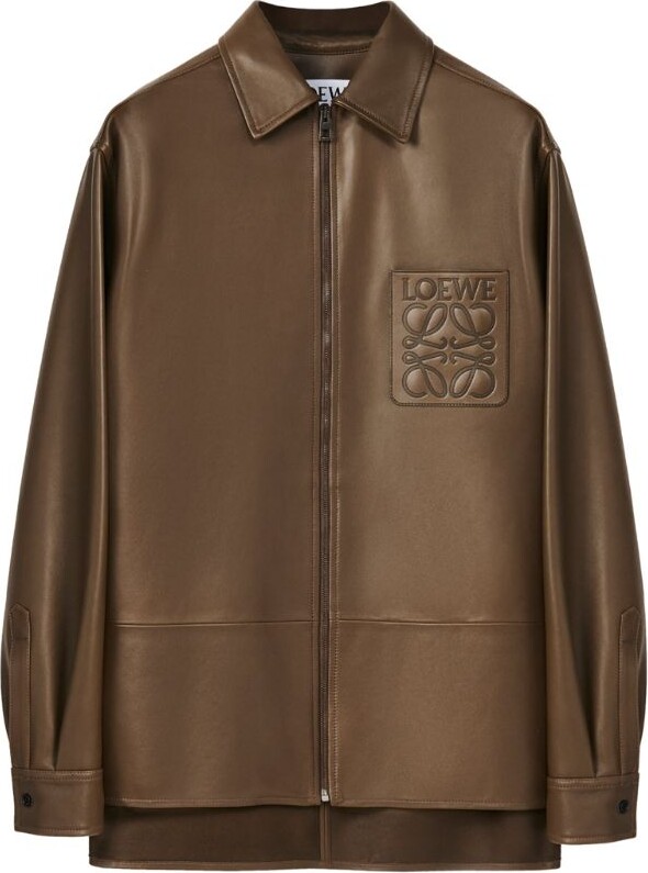 Loewe Leather Jacket - ShopStyle