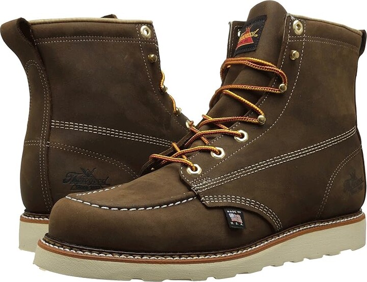 Thorogood American Heritage 6 Moc Toe Men's Work Boots Brown Crazyhorse ...