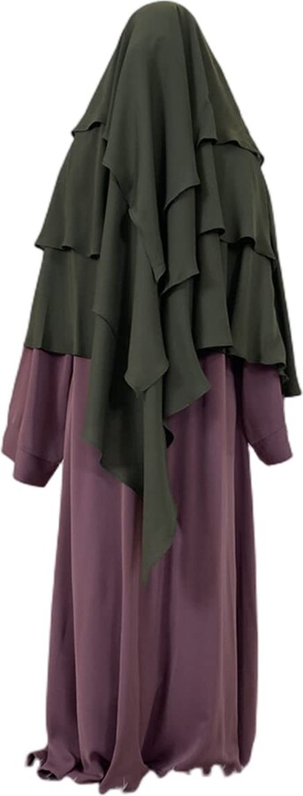 SYANKANGXIAO Ramadan Eid Prayer Garment Long Khimar Hijab Scarf Wrap 3 ...