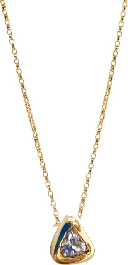 Lily Flo Jewellery Women's Gold Trillion Cut Diamond On The Chain ...