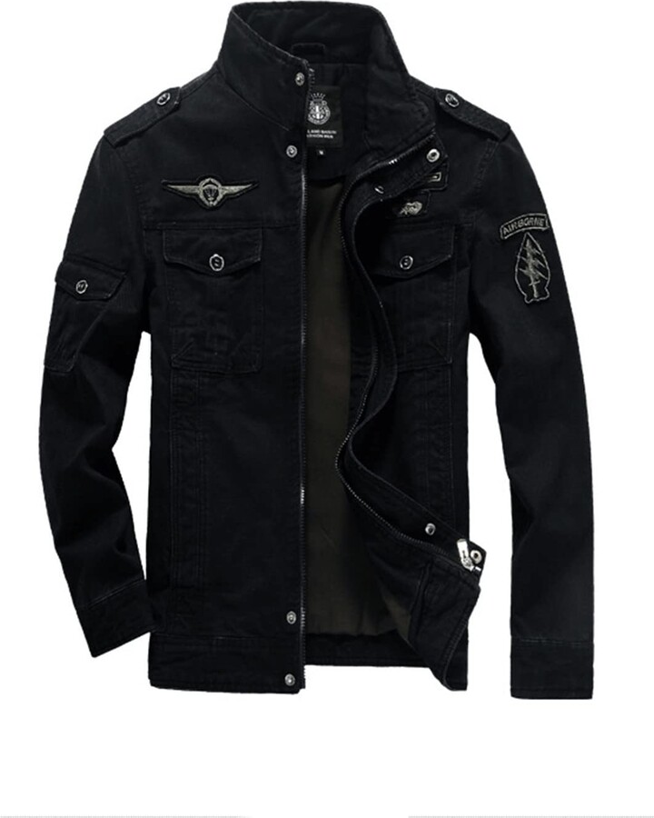 MERCIYD Men's Jacket Men's Transition Jacket Military Jacket Stand-Up ...