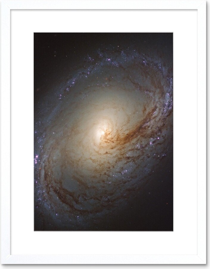 Artery8 Wall Art Print Hubble Space Astronomy NGC 3368 Orange Blue ...