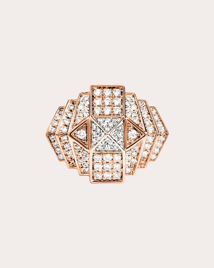 STATEMENT Paris Diamond Pyramid Mini Rockaway Ring - ShopStyle
