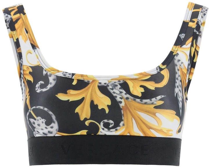 Versace Baroque Print Sports Bra - ShopStyle