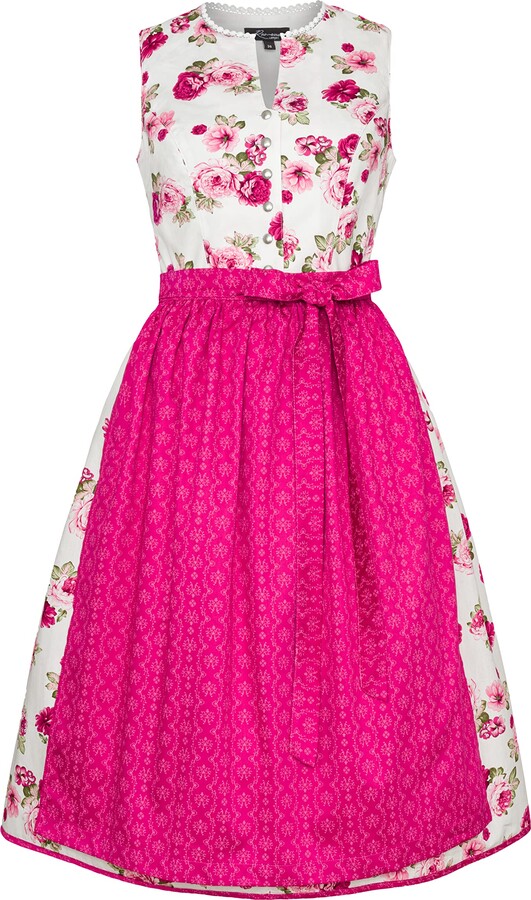 Ramona Lippert - Women's Astrid 2-piece dirndl in ecru with rose print ...