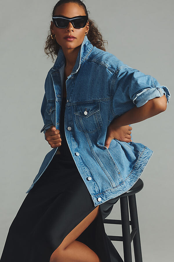 Pilcro Boyfriend Denim Jacket - ShopStyle