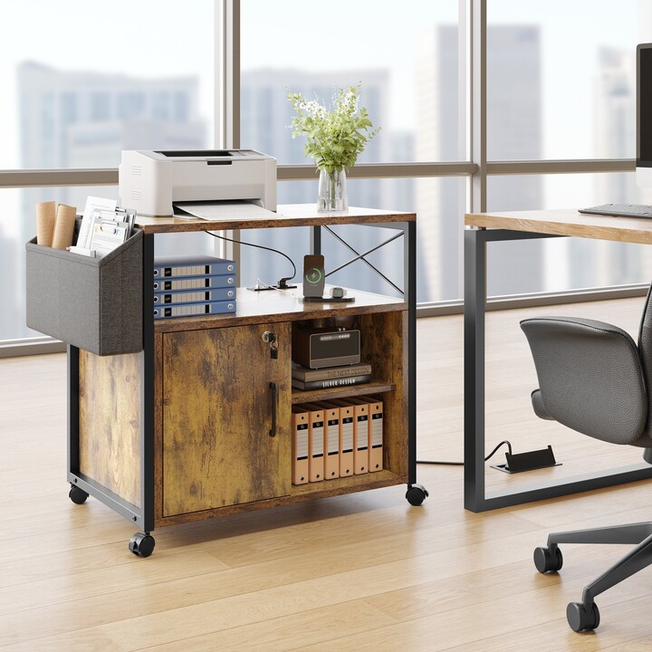 Moasis Wooden Cabinet with Steel Frame, Cabinet, Shelf - ShopStyle