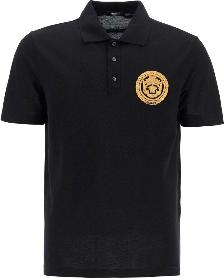 Versace Men's Chain Crest Polo Shirt - ShopStyle