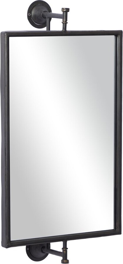 Peyton Lane Wood Industrial Wall Mirror - ShopStyle