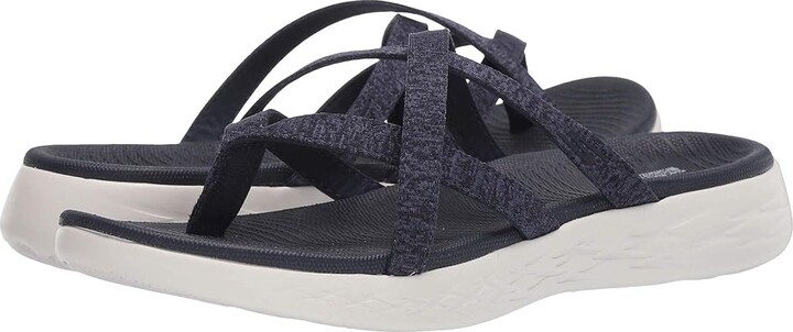 SKECHERS Performance On-The-Go 600 - Dainty (Navy) Women's Sandals ...