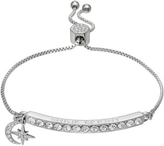 Brilliance+ Brilliance Silver Plated "Shine Bright" Charm Bracelet with ...