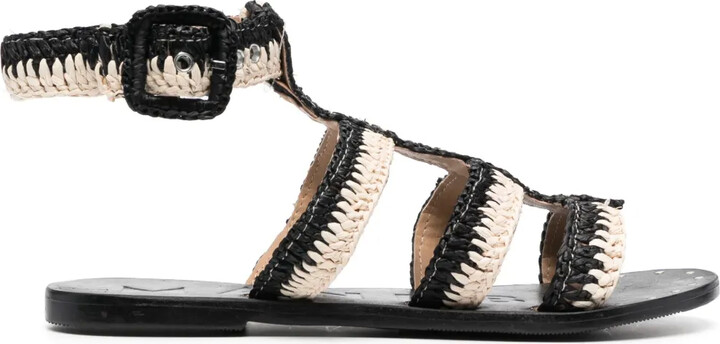 Manebi Gladiator Braided Sandals - ShopStyle