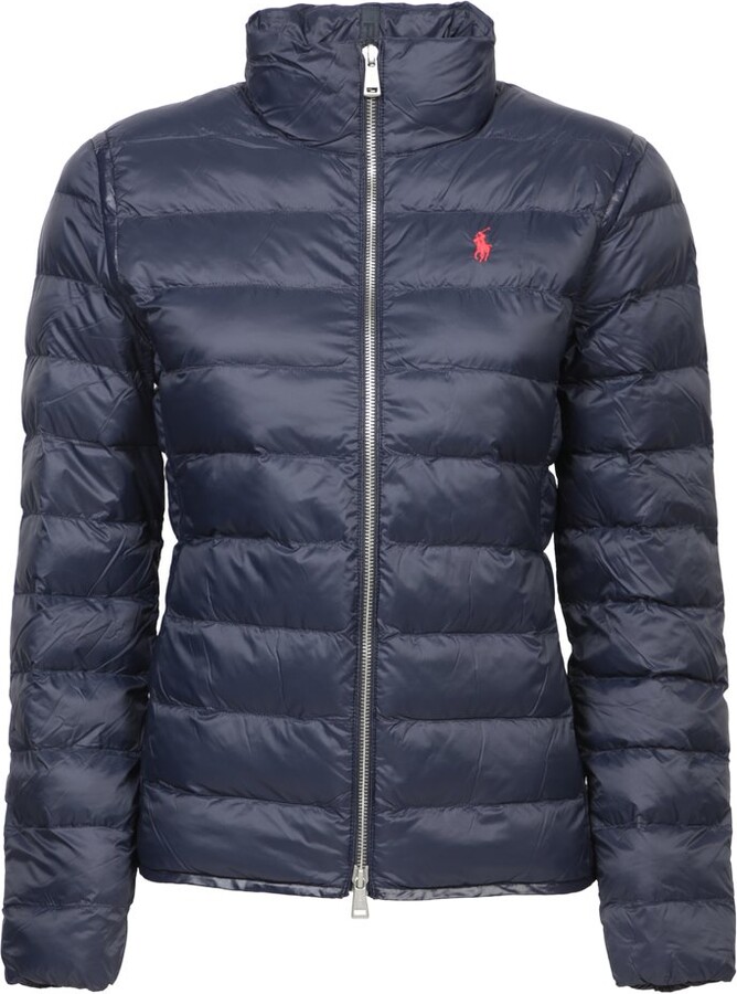 Polo Ralph Lauren Polo Pony-Embroidered Zipped Puffer Jacket ...