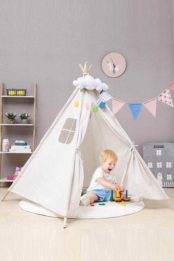M0670586503716 Indoor Cotton Triangular Play Tent for Kids - ShopStyle ...