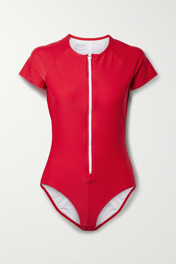 Cover Swim - + Net Sustain Swimsuit - Red - ShopStyle