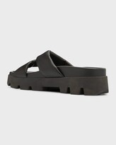 Ferragamo Air Twisted Lug-Sole Slide Sandals - ShopStyle