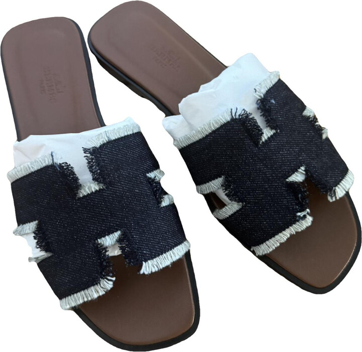 Hermes Oran cloth sandal - ShopStyle