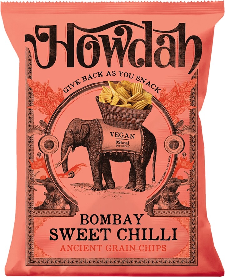 Howdah Bombay Sweet Chilli Ancient Grain Chips 130g - ShopStyle Food ...