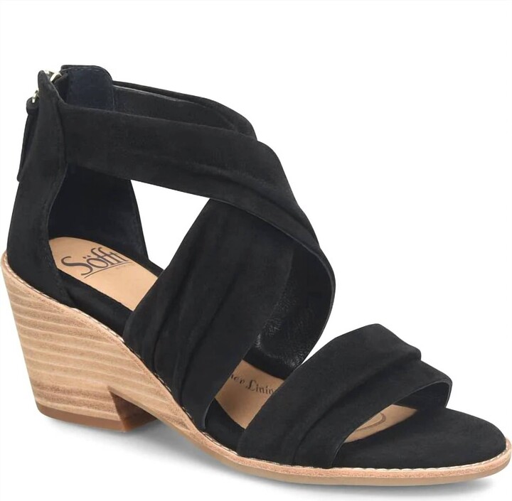 Sofft Samoa Wedge Heels In Black - ShopStyle