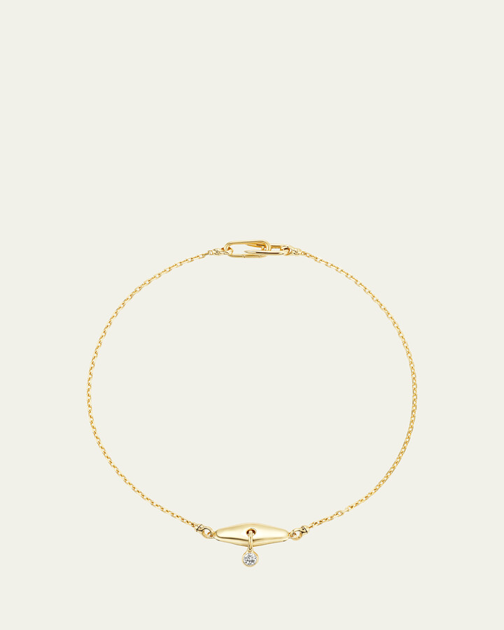 Uniform Object 18K Yellow Gold Pierced Vessel Diamond Necklace - ShopStyle