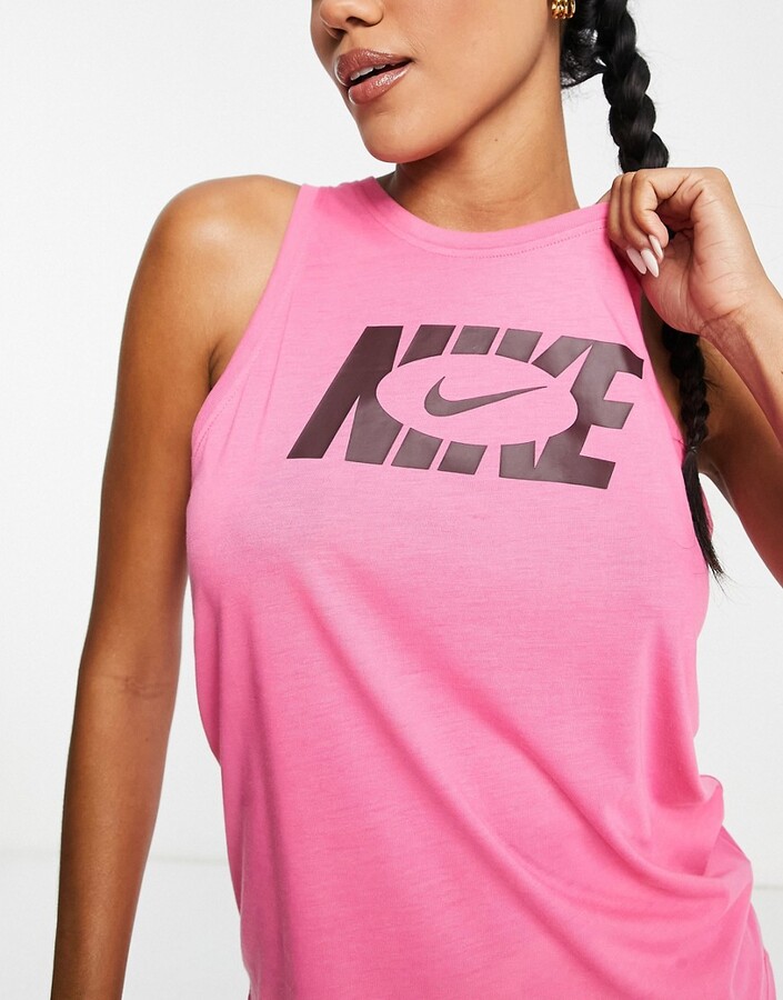 Nike Training Icon Clash Dri-FIT logo vest in pink - ShopStyle ...