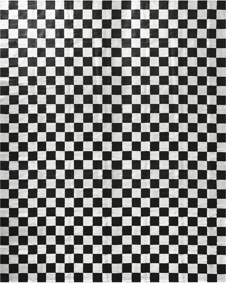 Checkerboard Small Scale Flatweave Rug - ShopStyle