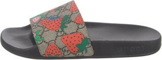 Gucci Rubber Printed Slides - ShopStyle