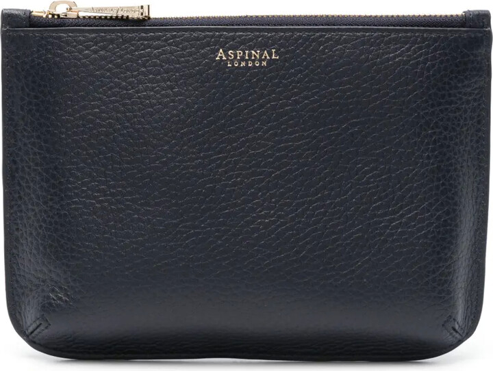 Aspinal of London medium Ella leather pouch - ShopStyle Clutches
