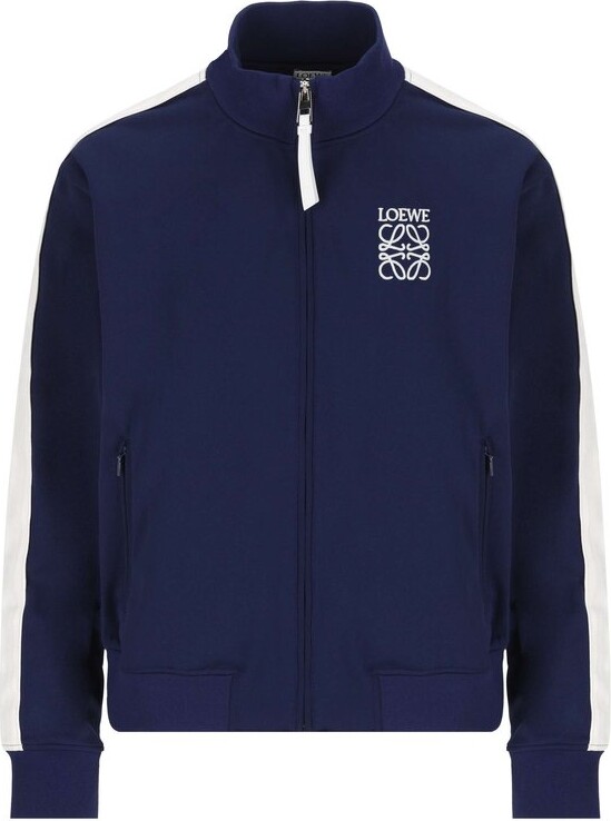 Loewe Logo Embroidered Zipped Track Jacket - ShopStyle