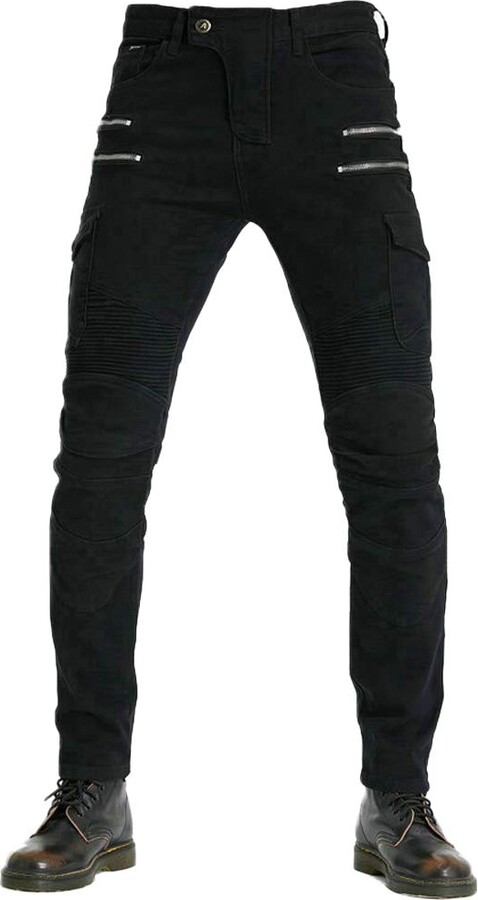 GuoCu Motorbike Jeans Mens CE Armoured Motorcycle Protective Trousers ...