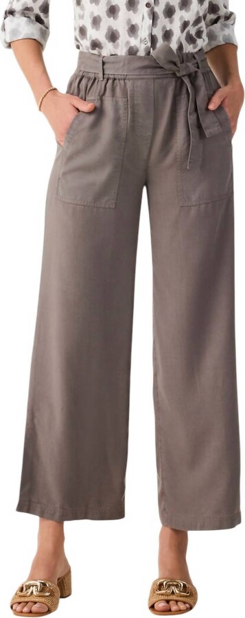 NZT by NIC+ZOE Drapey Utility Wide Leg Pants In Flint - ShopStyle