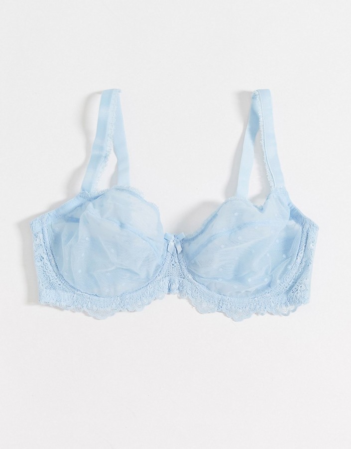 Ivory Rose Lingerie Ivory Rose Fuller Bust sheer mesh and lace detail ...