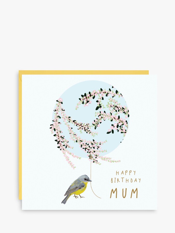 Lottie Simpson Bird Balloon Mum Birthday Card - ShopStyle