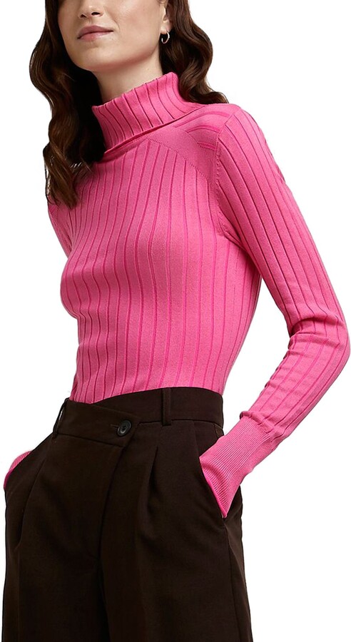 River Island Wide Ribbed Turtleneck Sweater - ShopStyle
