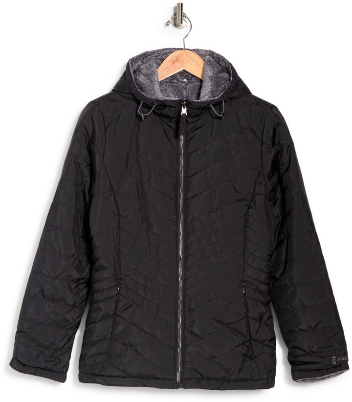 Free Country Reversible Faux Fur Quilted Jacket - ShopStyle