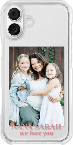 Shutterfly Custom iPhone 16 Plus Cases: Text Gallery of One, Clear Impact Case, Multicolor ...