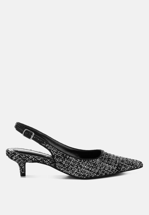 London Rag Zehra Boucle Slingback Pumps - ShopStyle