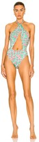 Emilio Pucci Baby Tartuca One Piece Swimsuit in Green - ShopStyle