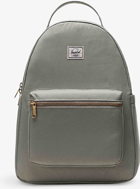 Herschel Womens Seagrass/white Stitch Nova Recycled-polyester Backpack ...